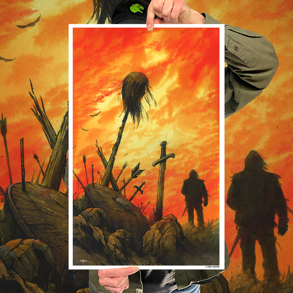 Arik Roper "Head On a Pike" Giclee Print - Deathwish Inc Europe